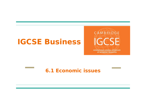 IGCSE Business Studies Full Lesson Pack | Teaching Resources