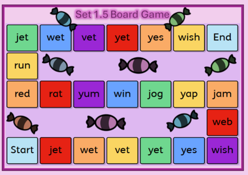 RWI Set 1, 2 and 3 Board games (40 board games) | Teaching Resources