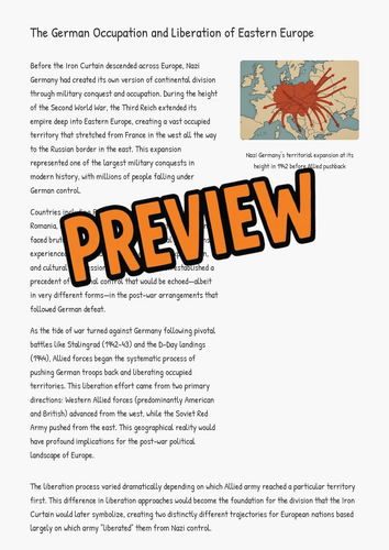 Introduction to the Iron Curtain – 17-Page GCSE History Cold War Study ...