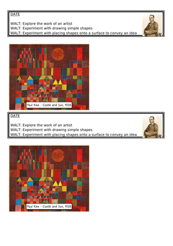 KS1 Art Unit: Castle and Sun, Paul Klee | Teaching Resources