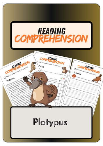 Reading Comprehension - Platypus + Solutions | Teaching Resources