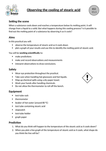 KS3 Year 7 Particles and their behaviour Chemistry - Movement of ...