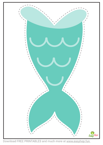 Mermaid Tail Template Activity Set | Cutting, Coloring & Tracing for ...