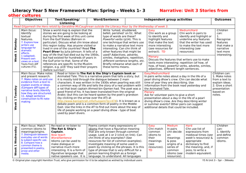Back to School Autumn Term Year 5 Literacy and Maths Planning ...