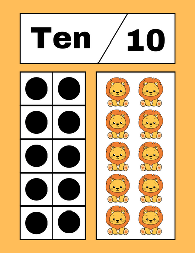 Counting Flash Cards and Bulletin Board Kit (0-10) Activity For Kids ...