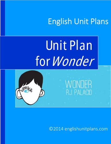 'Wonder' (by R.J Palacio) - 38 page booklet + additional PEE Resource ...