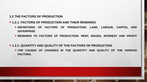 YEAR 10 ECONOMICS CAMBRIDGE PRESENTATIONS: Powerpoint notes | Teaching ...