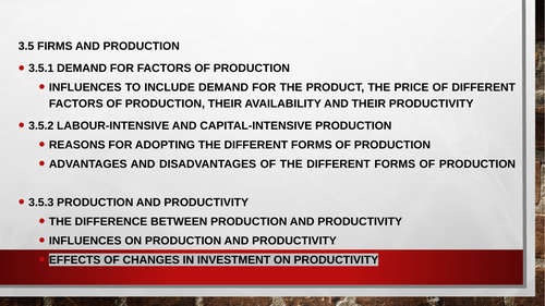 YEAR 10 ECONOMICS CAMBRIDGE PRESENTATIONS: Powerpoint notes | Teaching ...