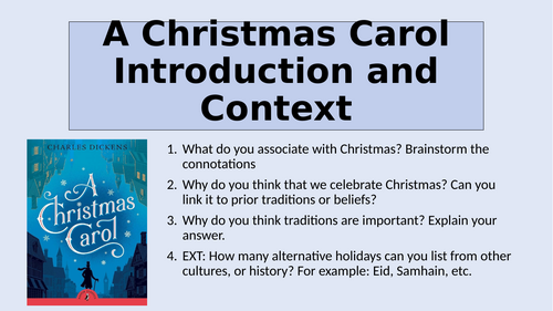 A Christmas Carol - Introduction and Context | Teaching Resources