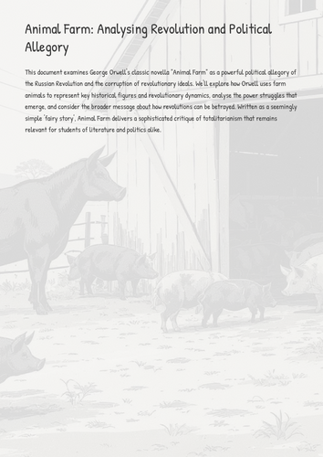 Animal Farm GCSE Study Guide: Revolution, Power and Allegory Explained ...