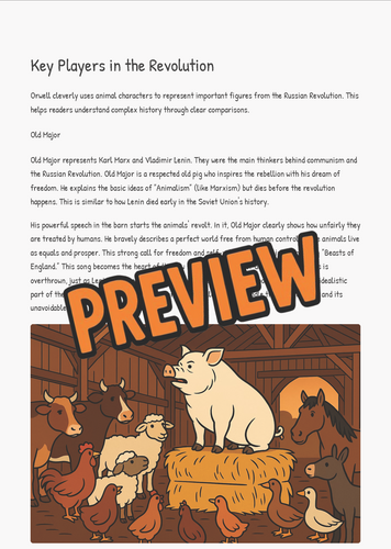 Animal Farm GCSE Study Guide: Revolution, Power and Allegory Explained ...