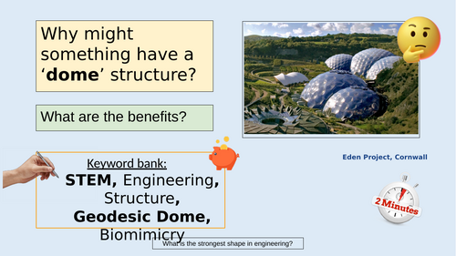 STEM Geodesic Domes and Engineering Design and Make | Teaching Resources