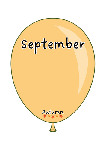 Seasonal Birthday Balloons | Teaching Resources