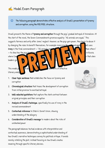 Animal Farm GCSE Study Guide: Tyranny, Abuse of Power & the Corruption ...