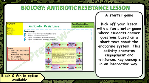 KS4 Biology (Science) Antibiotic Resistance Lesson & Activities ...