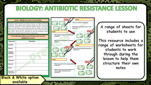 KS4 Biology (Science) Antibiotic Resistance Lesson & Activities ...