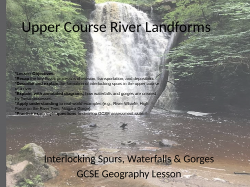 AQA GCSE Geography Upper course landforms | Teaching Resources