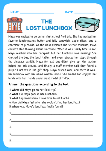 "Short Stories Reading & Worksheets " | Teaching Resources