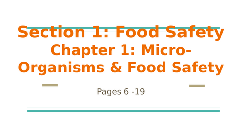 Wjec - L3 Food Science & Nutrition: Unit 1 Chapter 1 Microorganisms ...