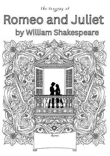 Shakespeare | Romeo & Juliet | Fun Colouring Pages | KS2 KS3 KS4 ...