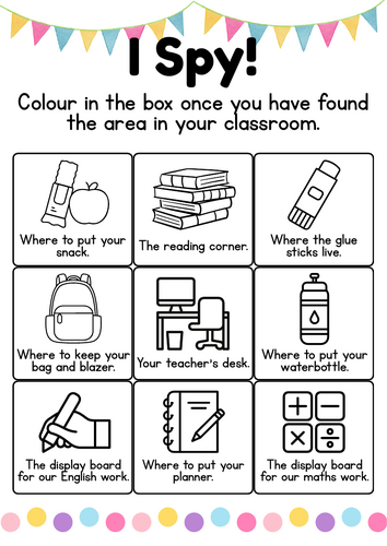 Back to School Classroom Scavenger Hunt | First Day of School Activity ...