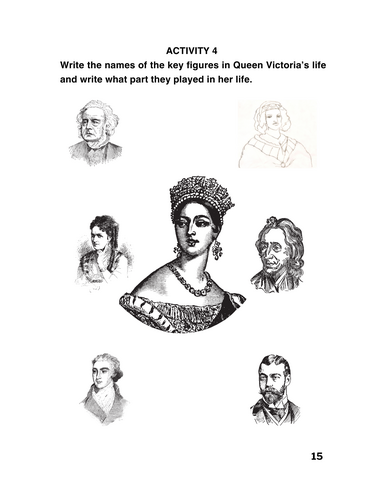 Worksheets and Information Pages From The Victorians Workbook ...