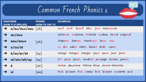 NEW FRENCH GCSE - French phonics and liaisons | Teaching Resources