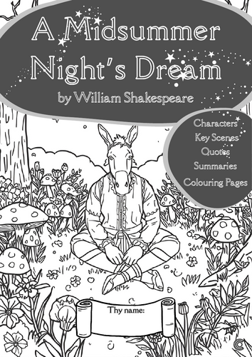 Shakespeare | A Midsummer Night’s Dream | Fun Colouring Book | KS2 KS3 ...