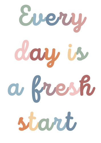 "Every Day is a Fresh Start" Classroom Poster | Teaching Resources