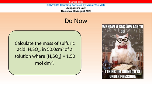 IB Chemistry (2025) S1.4 Counting Particles by Mass: The Mole ...