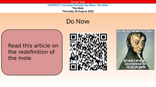IB Chemistry (2025) S1.4 Counting Particles by Mass: The Mole ...