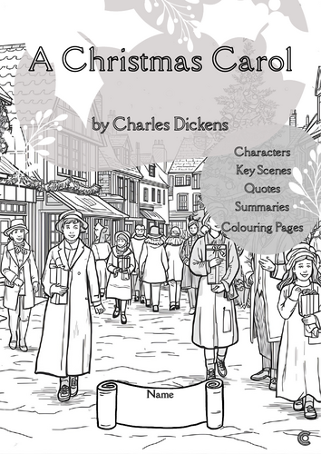 Dickens| 'A Christmas Carol' | Fun Colouring Book | GCSE English ...