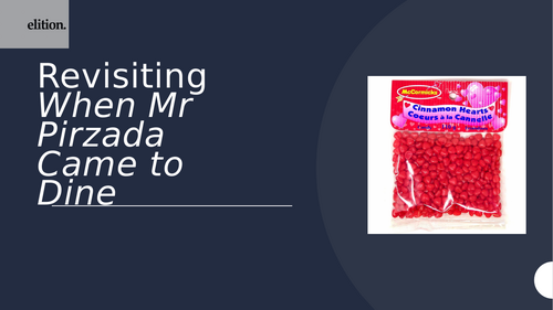 KS3 Exploring Symbolism in 'When Mr Pirzada Came to Dine' | Teaching ...