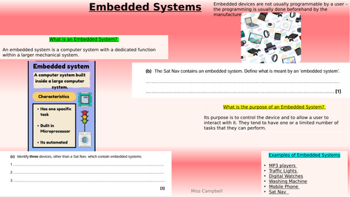 Embedded Systems Learning Mat | Teaching Resources