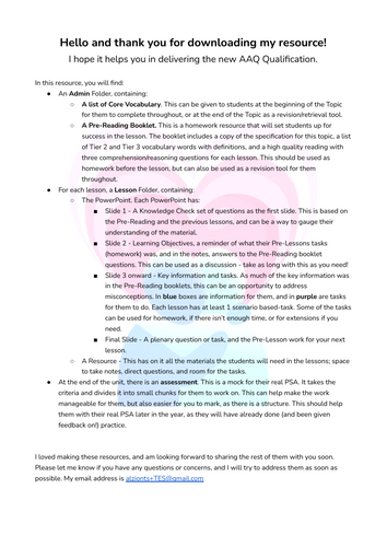 BTEC AAQ Early Childhood Development - Unit 3 - Aim B (P3 Lessons ...