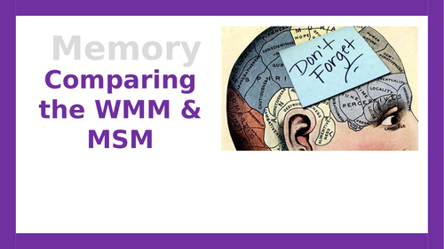 AQA A-level Psychology: Introduction to Essays. Comparing Models of ...