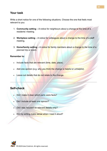 Functional Skills English Level 1 Writing – 25 Unit Workbook (127 pages ...