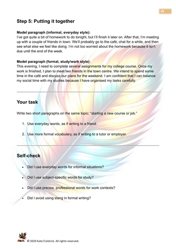 Functional Skills English Level 1 Writing – 25 Unit Workbook (127 pages ...