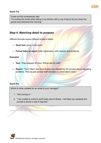 Functional Skills English Level 1 Writing – 25 Unit Workbook (127 pages ...