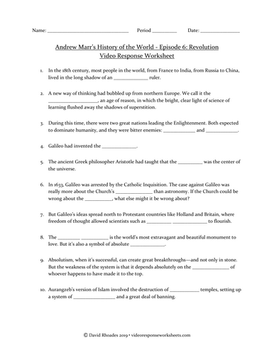 Andrew Marr's History of the World - Ep. 6 | Teaching Resources