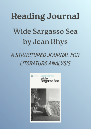 Wide Sargasso Sea by Jean Rhys – Complete Reading Journal & Study Guide ...