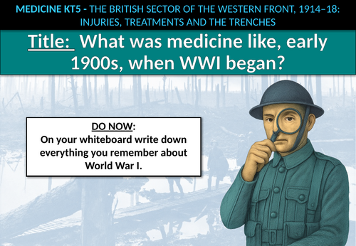 Edexcel GCSE History Medicine – Key Topic 5 - Western Front Historic ...