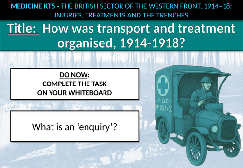 Edexcel GCSE History Medicine – Key Topic 5 - Western Front Historic ...
