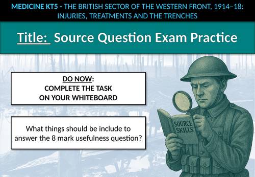Edexcel GCSE History Medicine – Key Topic 5 - Western Front Historic ...