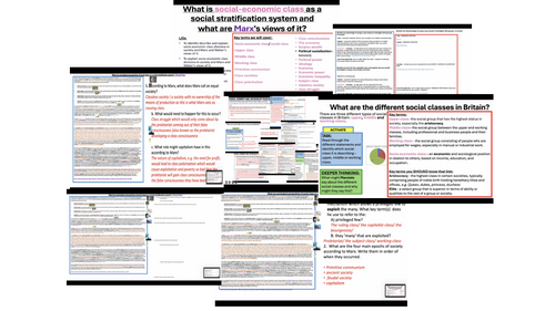 AQA GCSE Sociology: Social stratification - Social class (Marxist view ...