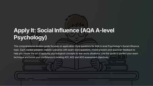 Apply It: Social Influence Questions AQA | Teaching Resources