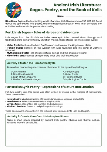Irish History - Complete Lesson Bundle - 22 Lessons | Teaching Resources