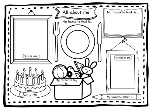 All about me bundle | Teaching Resources
