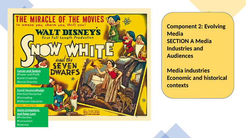Snow White and the Seven Dwarfs OCR A-level Media Studies Student ...