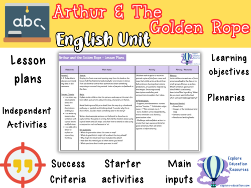 Arthur And The Golden Rope – KS2 English Adventure Writing Unit (Year 3 ...